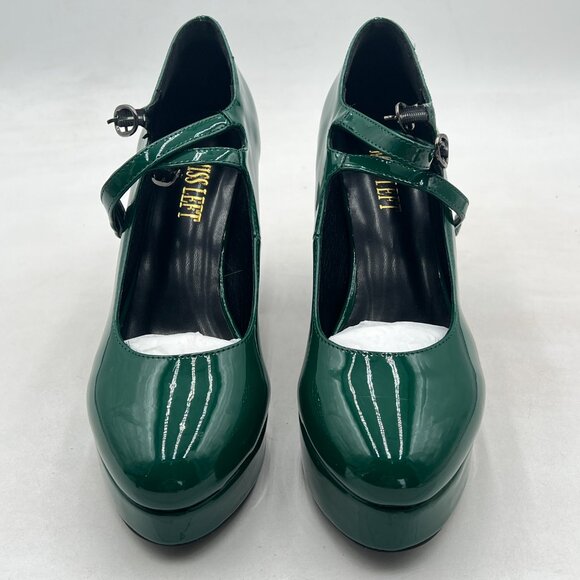 Miss Left | Shoes | Miss Left Dark Green Platform Round Toe Mary Jane ...